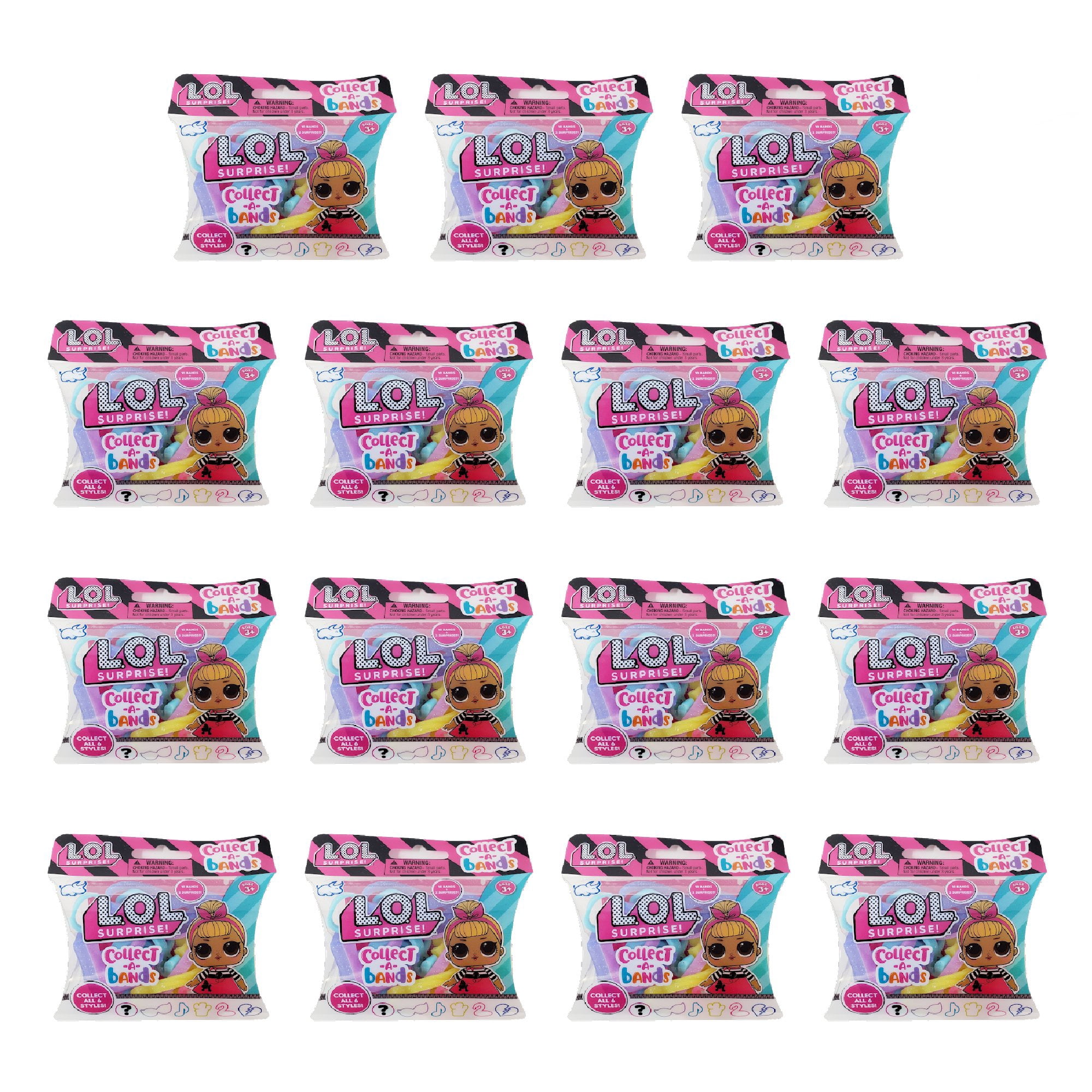 LOL Surprise Collect A Bands Lot of 15 Sealed Packs - Walmart.com