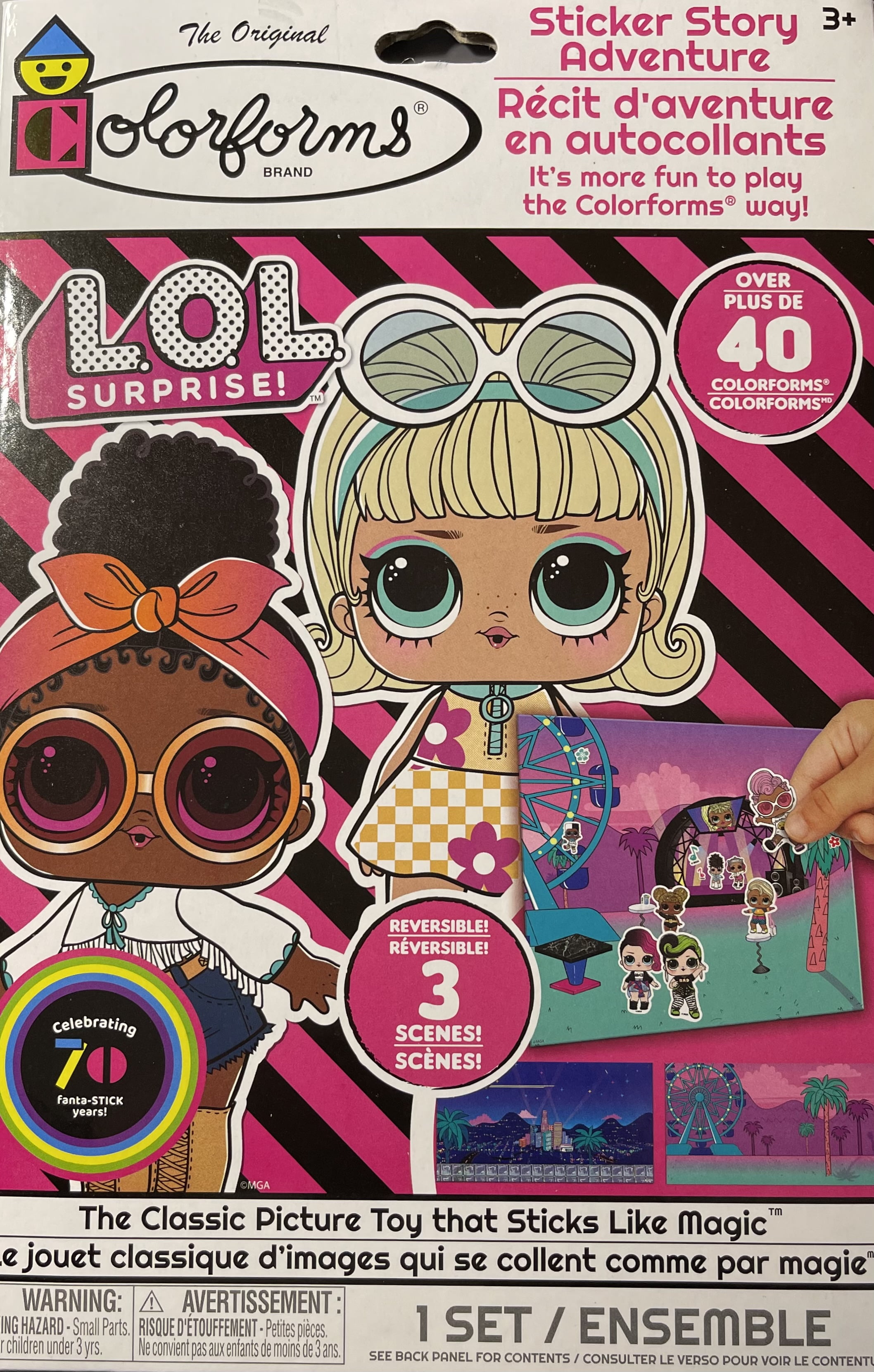 LOL Surprise Colorforms Sticker Story Adventure - Walmart.com