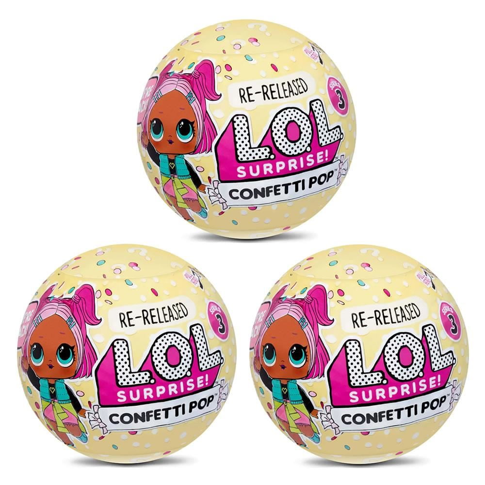 LOL Surprise Confetti Pop Glamstronaut 3pk Re-Release Showbaby Dolls ...