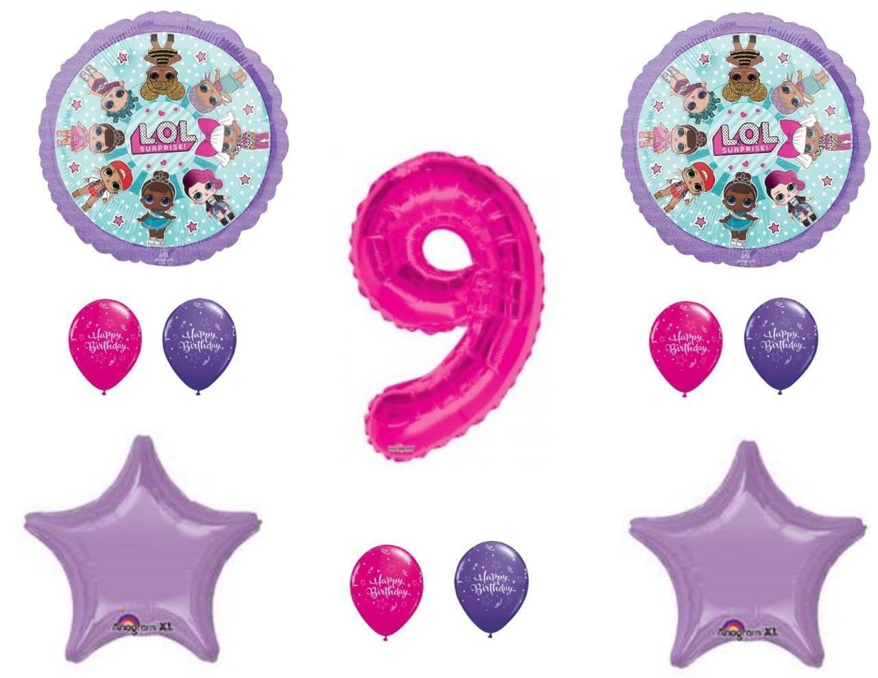 LOL Surprise Doll 9th Birthday party Balloons Decoration Supplies ...