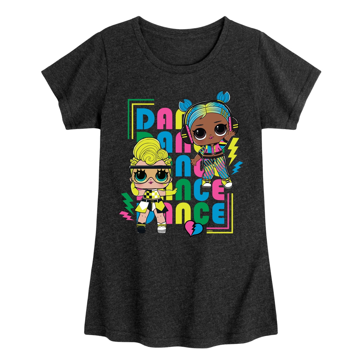 LOL Surprise! Dolls - Dance Queens - Toddler & Youth Girls Short Sleeve ...
