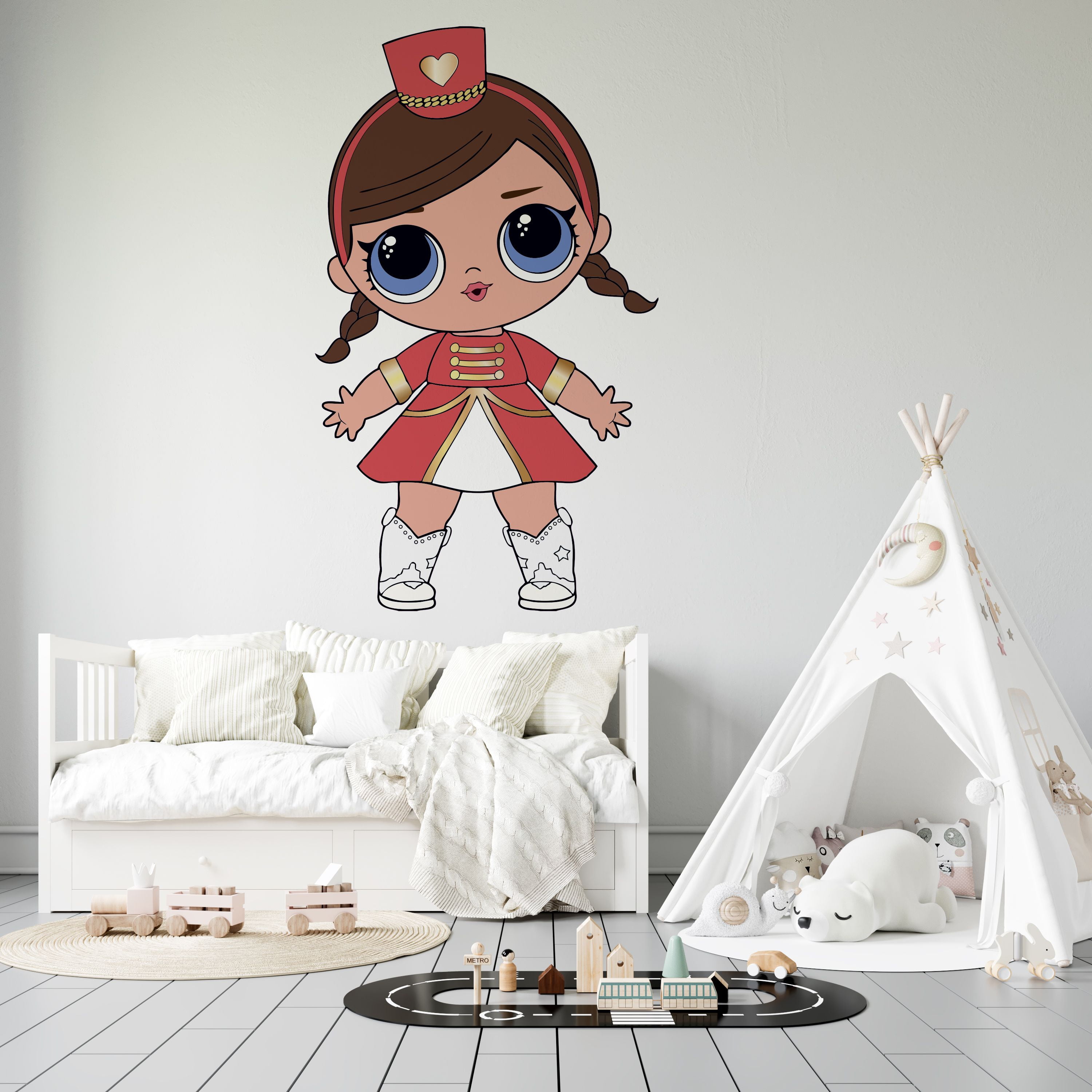 LOL Surprise Dolls Home Art Majorette Vinyl Decal | 20" x 25" Adhesive ...