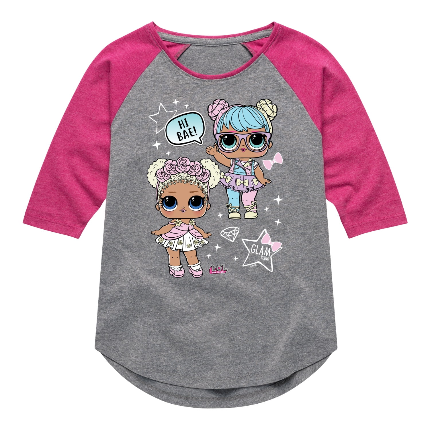 LOL Surprise! Dolls - LOL Hi Bae! - Toddler & Youth Girls Raglan ...