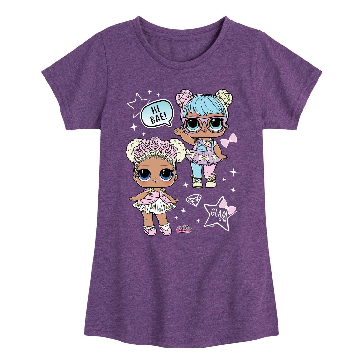 LOL Surprise! Dolls - LOL Hi Bae! - Toddler & Youth Girls Short Sleeve ...