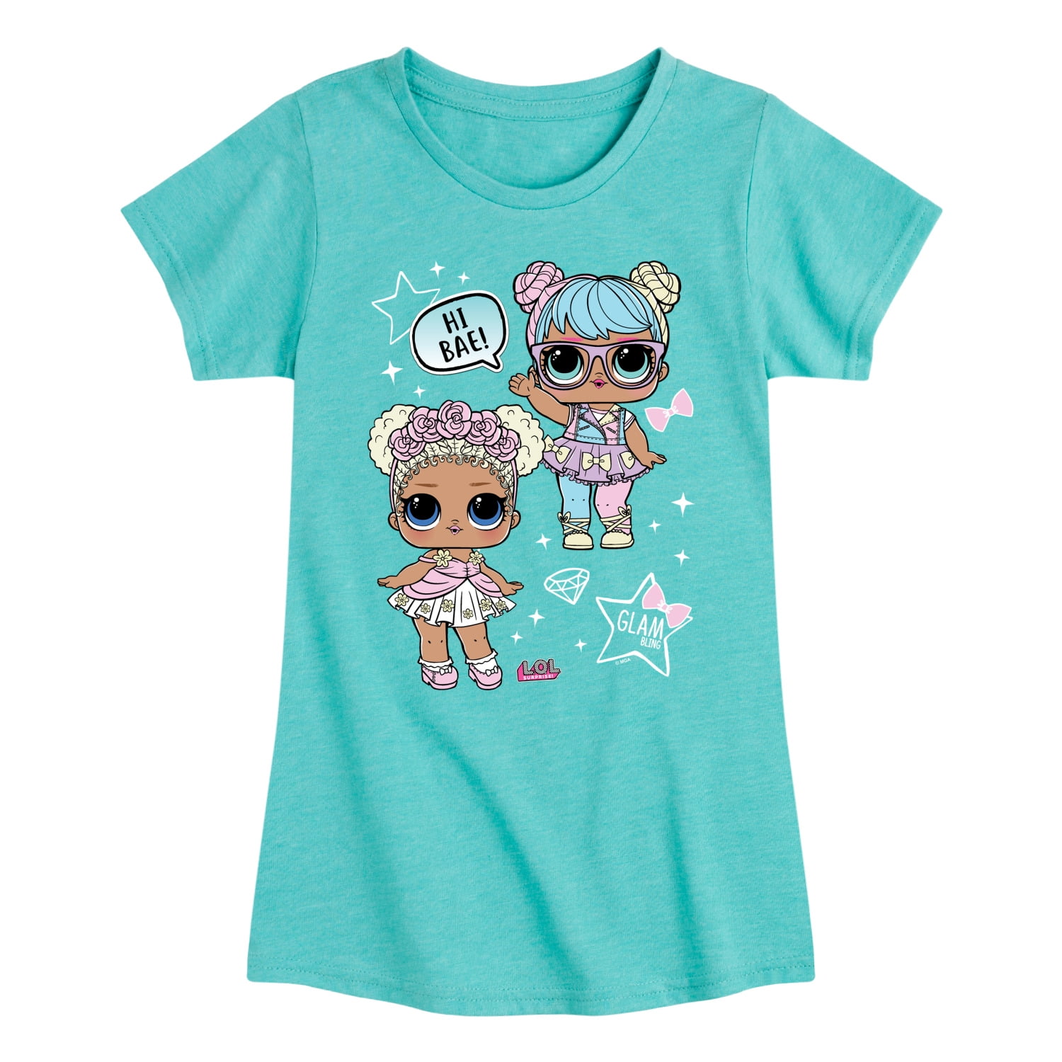 LOL Surprise! Dolls - LOL Hi Bae! - Toddler & Youth Girls Short Sleeve ...