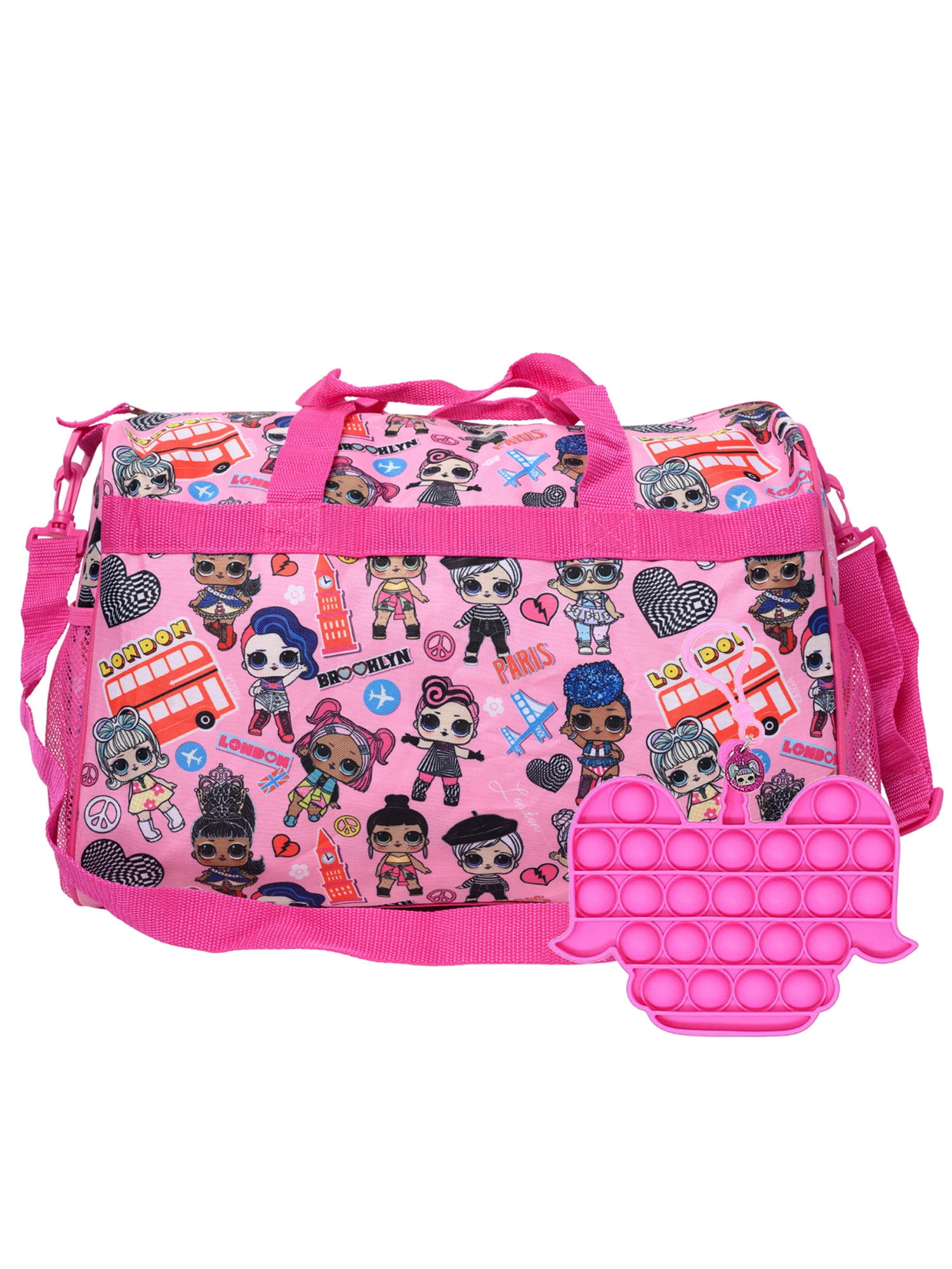 LOL Surprise Kids Doll Duffel Luggage 16" Travel Carry-On with Pop ...
