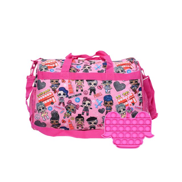 LOL Surprise Kids Doll Duffel Luggage 16" Travel Carry-On with Pop ...