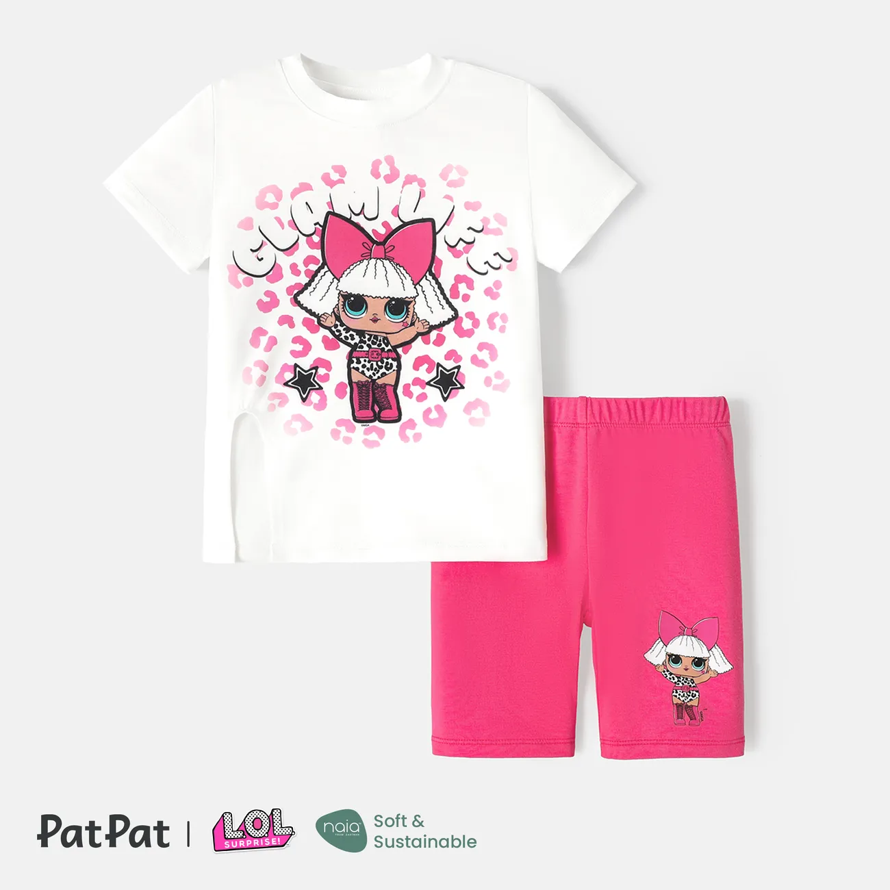 LOL Surprise! Girls Graphic Tee with Legging Pants Short Sleeves ...