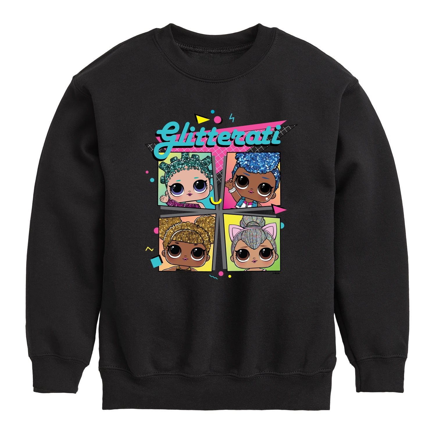 LOL Surprise! - Glitterati Retro Grid - Toddler And Youth Crewneck ...