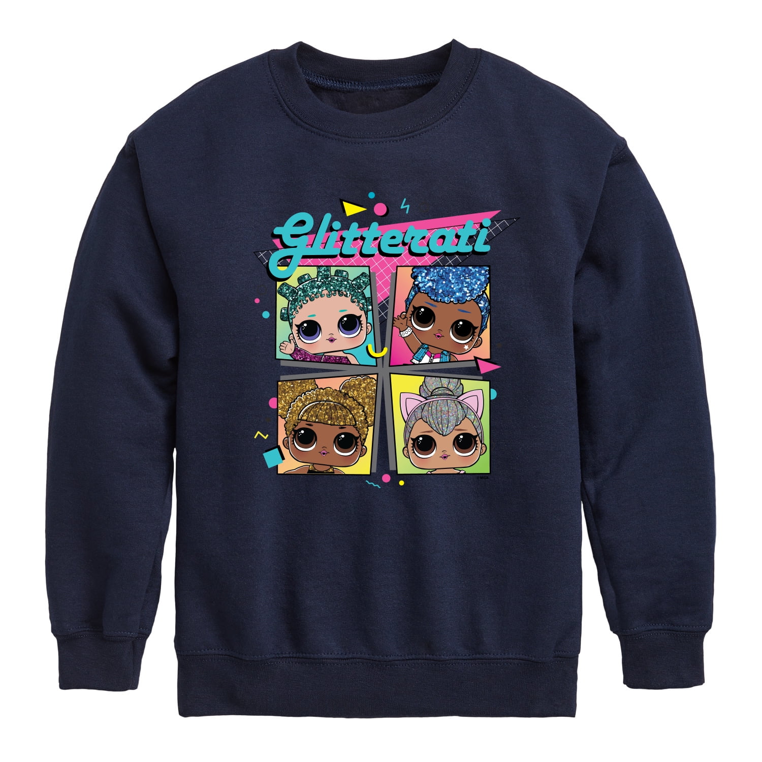 LOL Surprise! - Glitterati Retro Grid - Toddler And Youth Crewneck ...