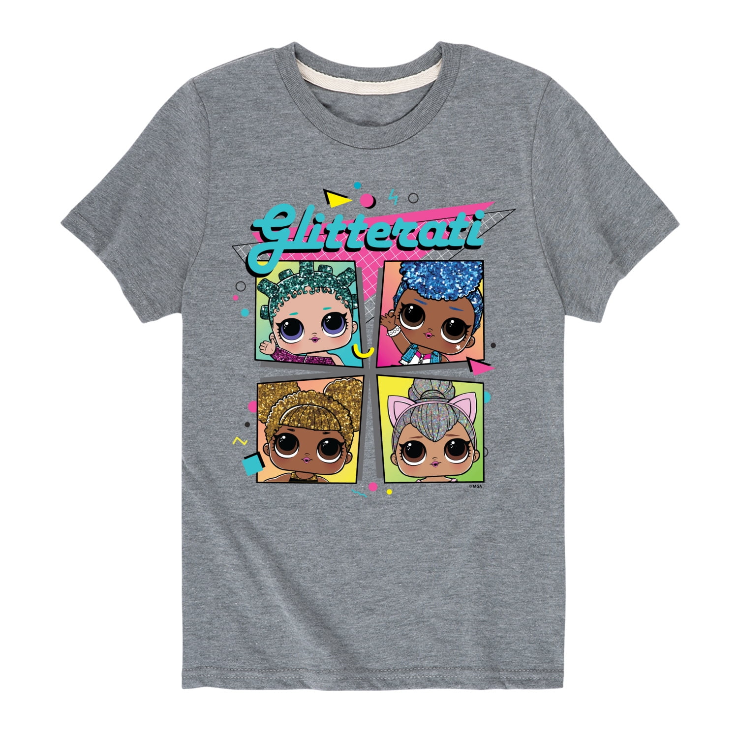 LOL Surprise! - Glitterati Retro Grid - Toddler And Youth Short Sleeve ...