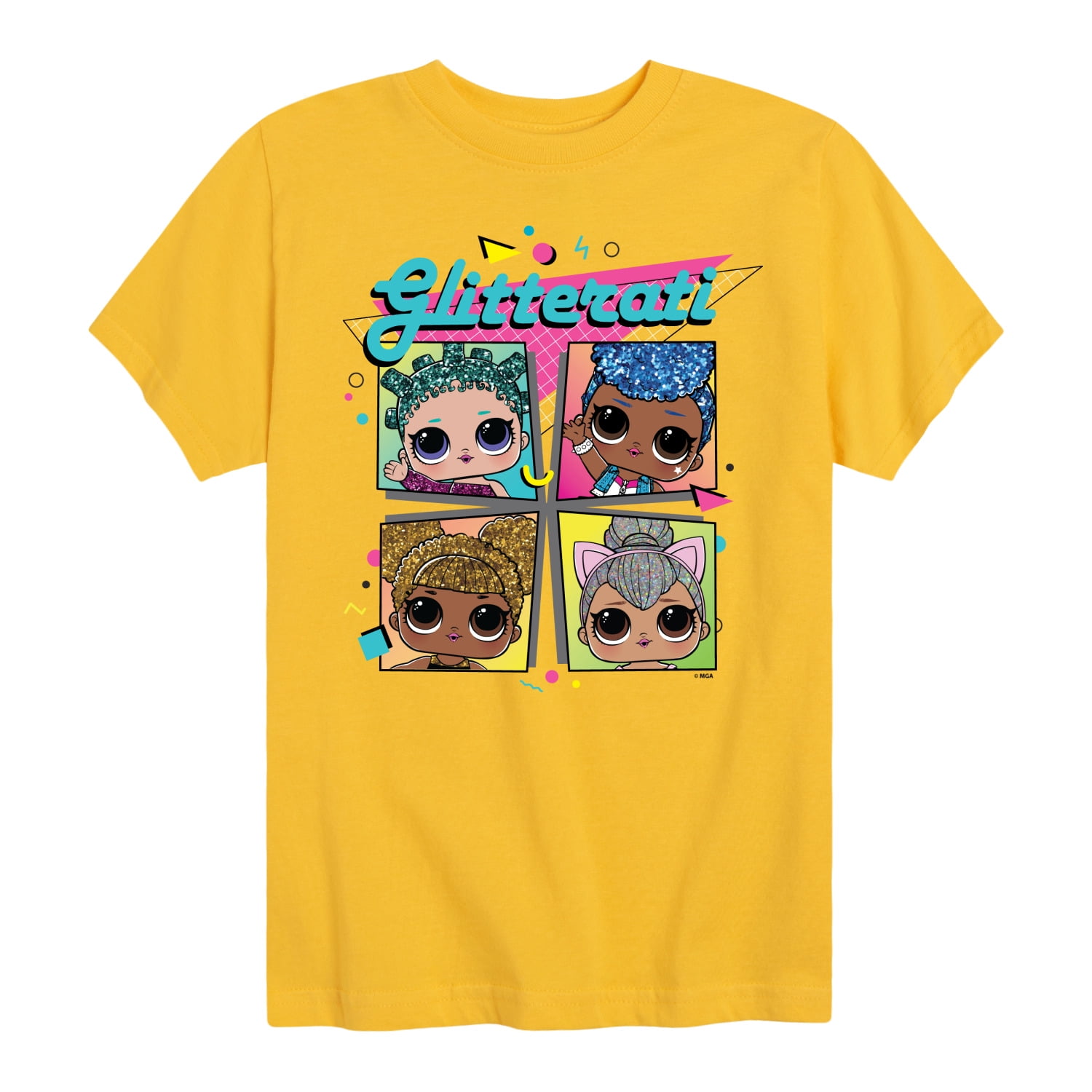 LOL Surprise! - Glitterati Retro Grid - Toddler And Youth Short Sleeve ...