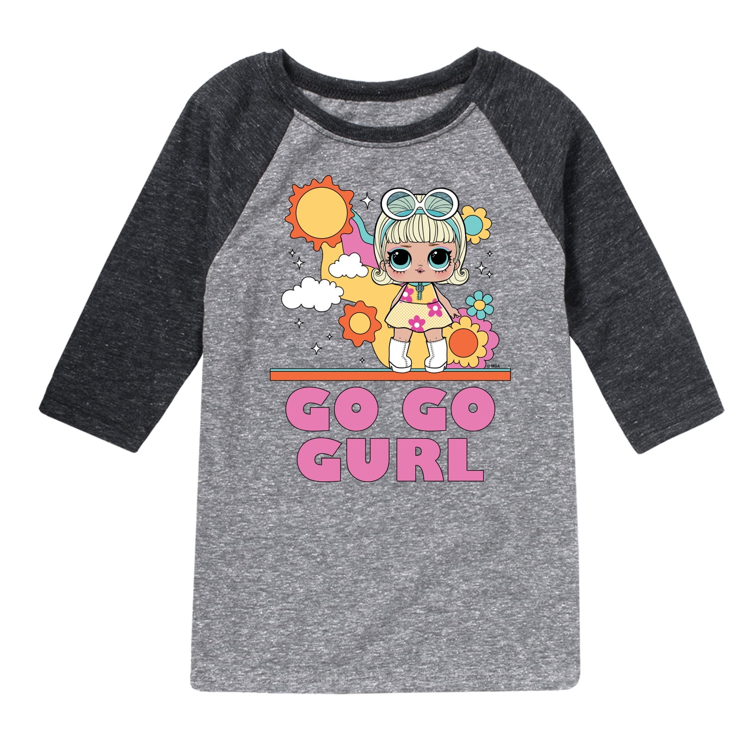 LOL Surprise! - Go Go Gurl - Toddler And Youth Raglan Graphic T-Shirt ...