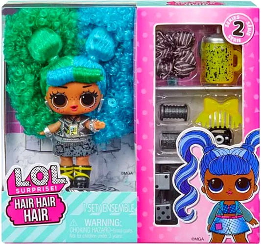 LOL Surprise Toys: Hair Hair Hair Series 2 Rebel Fashion Doll with ...