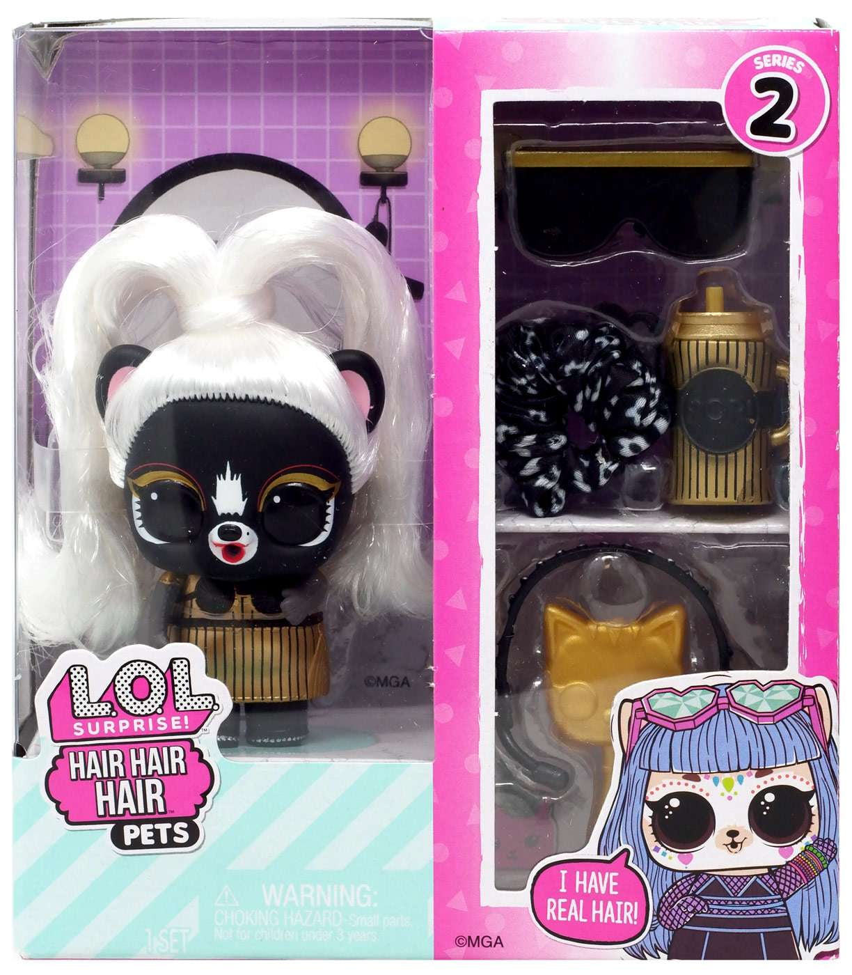 LOL Surprise Hair Hair Hair Series 2 Solo Skunk Fashion Doll - Walmart.com