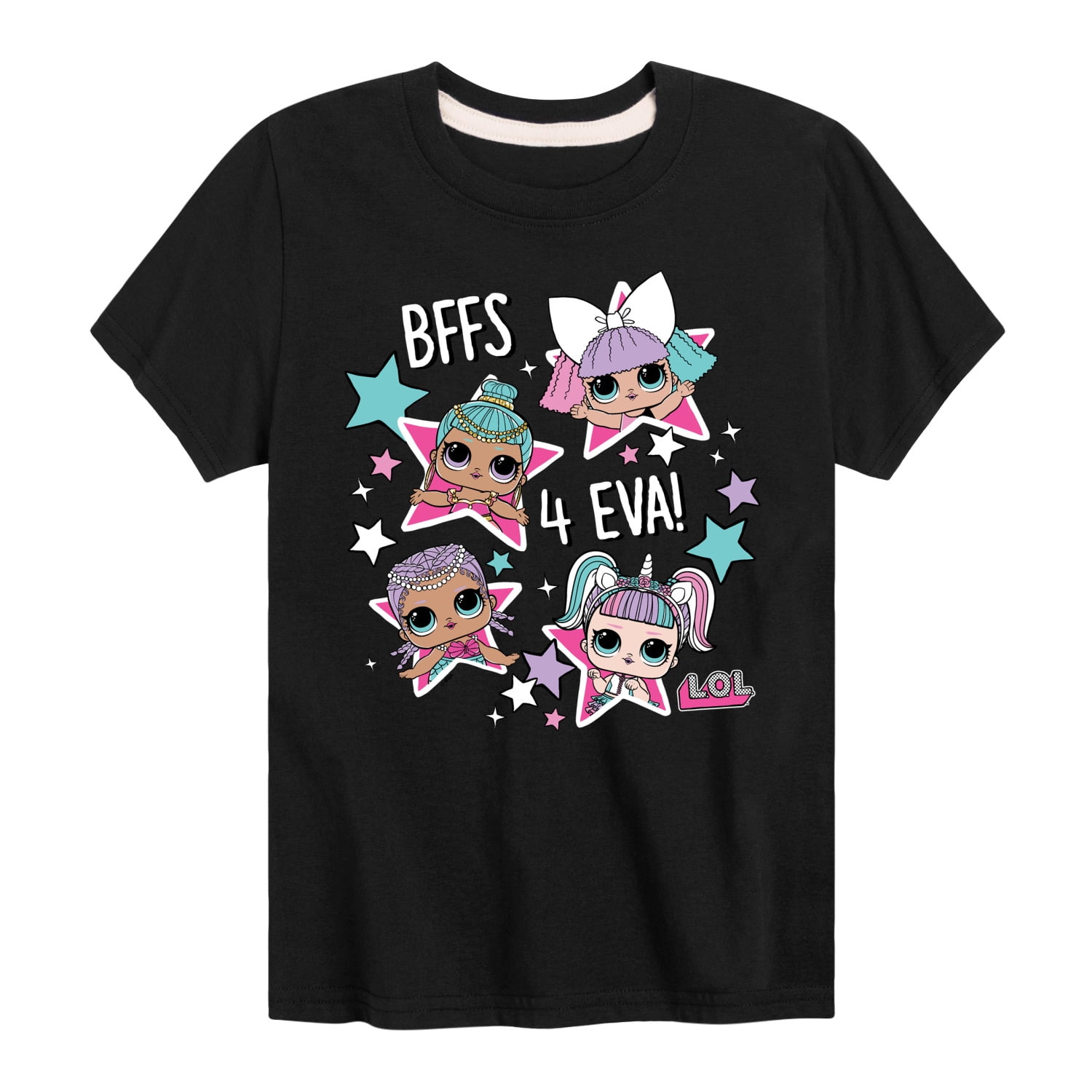 LOL Surprise! - LOL Bffs 4 Eva - Toddler And Youth Short Sleeve Graphic ...