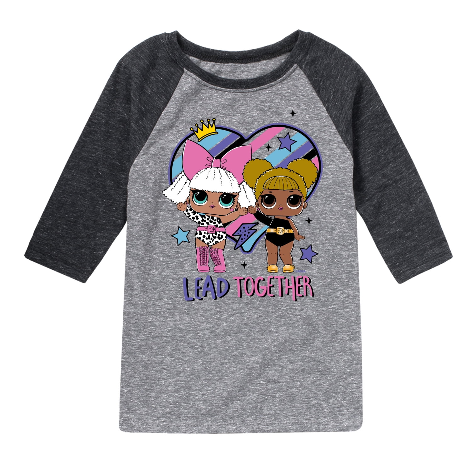 LOL Surprise! - LOL Heart - Toddler And Youth Raglan Graphic T-Shirt ...