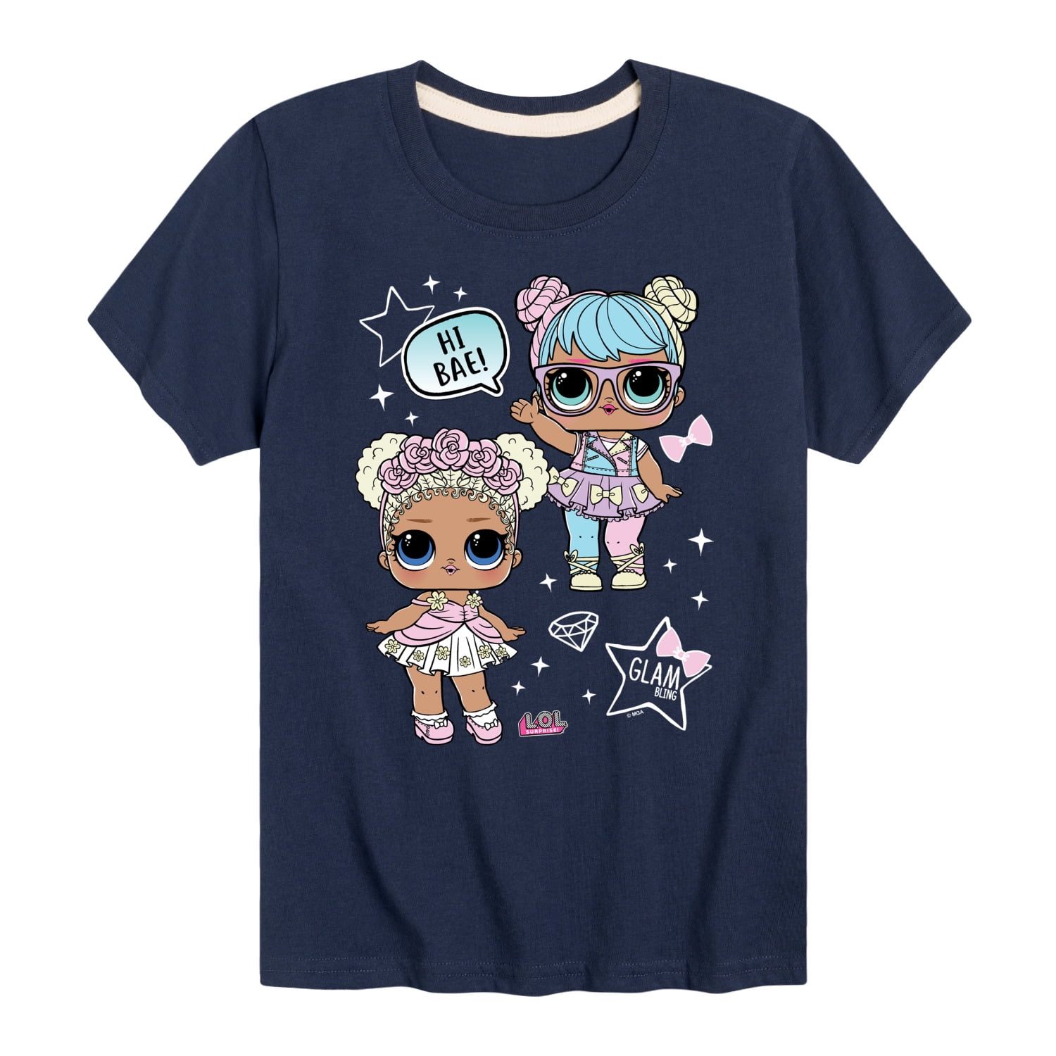 LOL Surprise! - LOL Hi Bae - Toddler And Youth Short Sleeve Graphic T ...