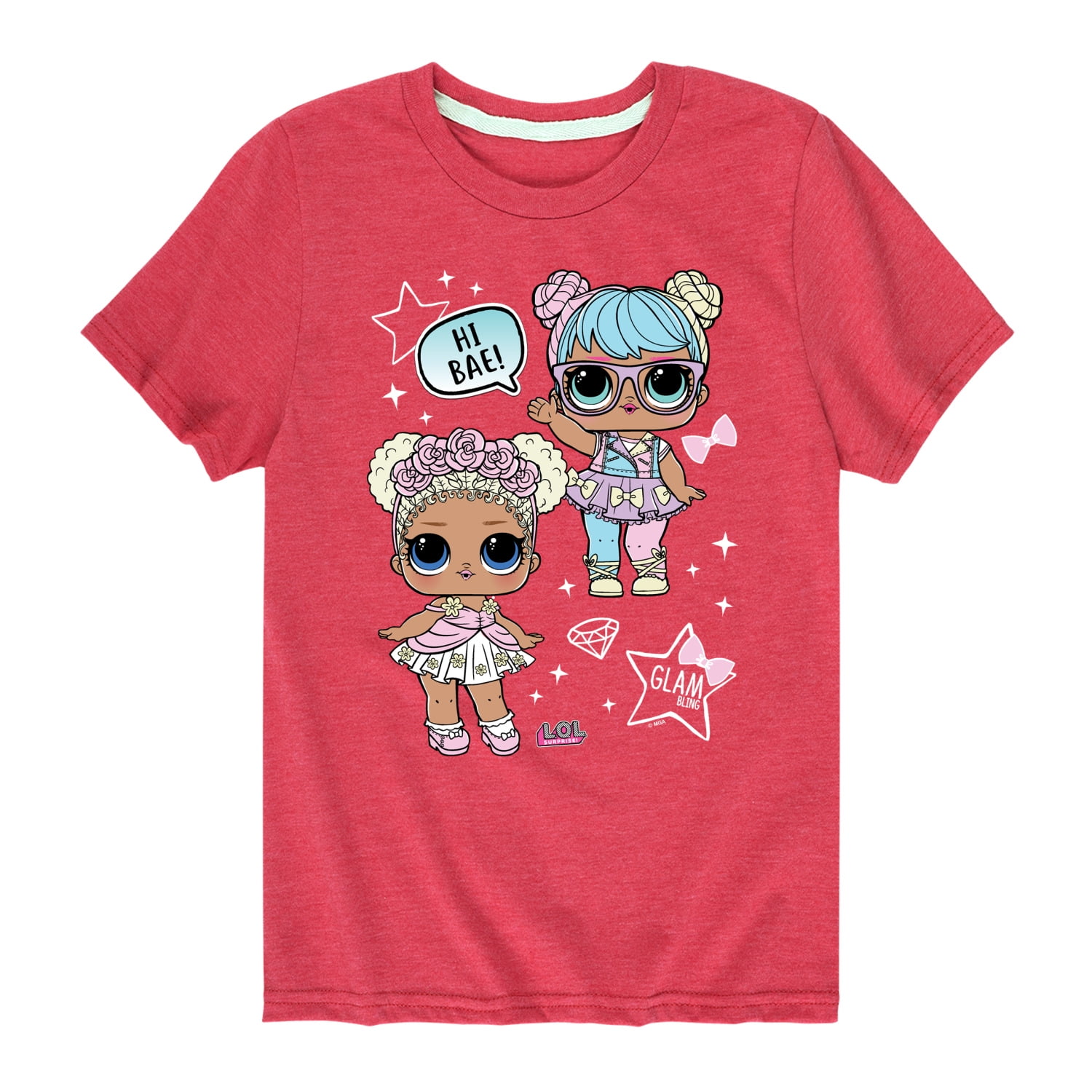 LOL Surprise! - LOL Hi Bae - Toddler And Youth Short Sleeve Graphic T ...