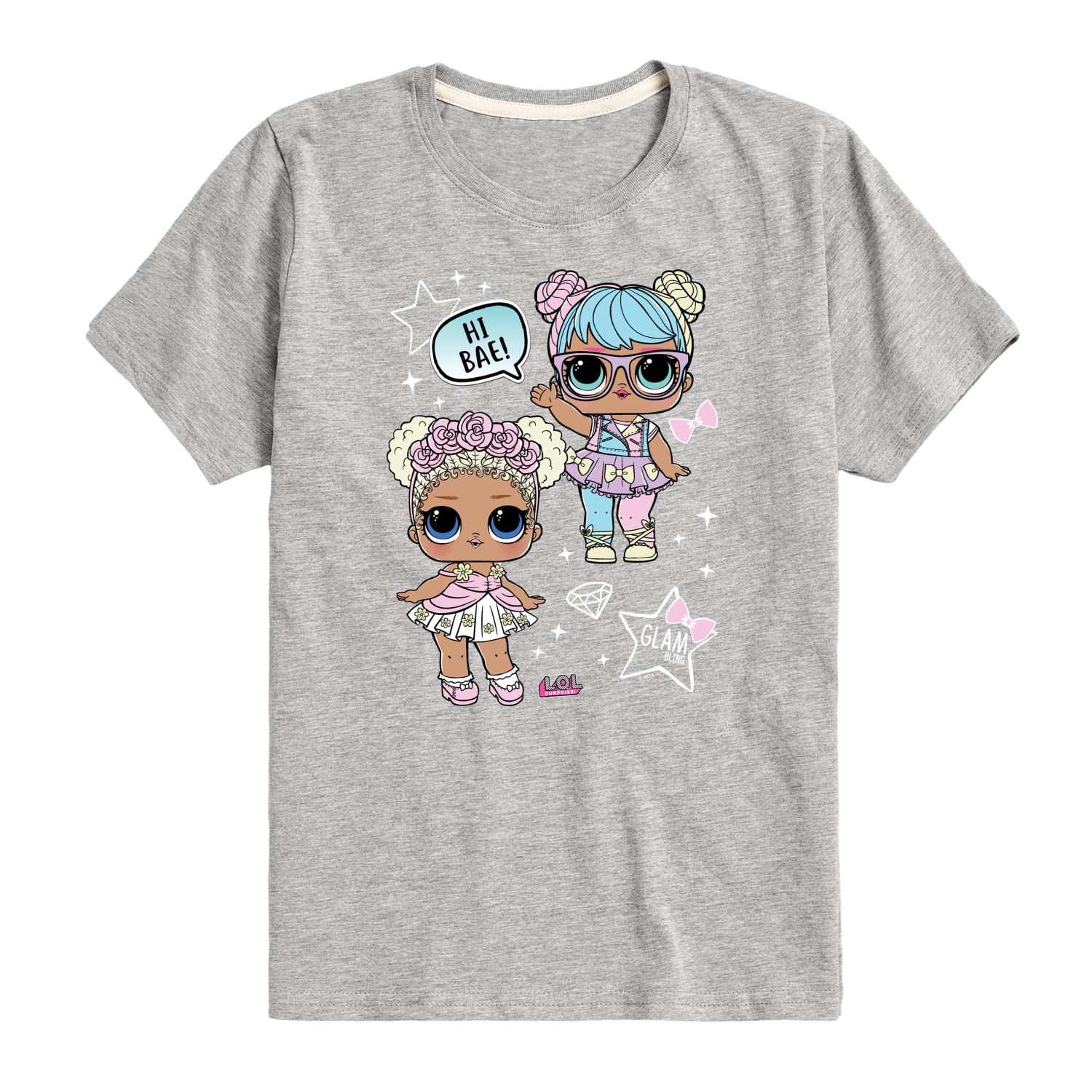 LOL Surprise! - LOL Hi Bae - Toddler And Youth Short Sleeve Graphic T ...