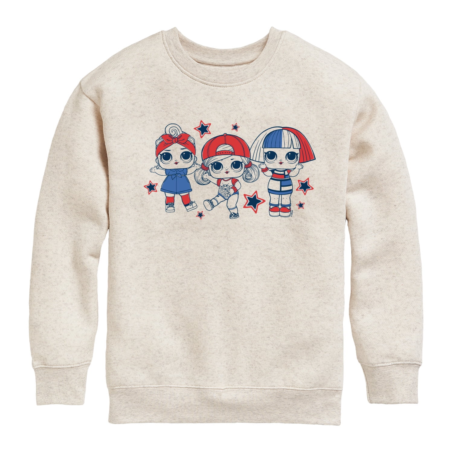 LOL Surprise! - LOL Red Blue Stars - Toddler And Youth Crewneck Fleece ...