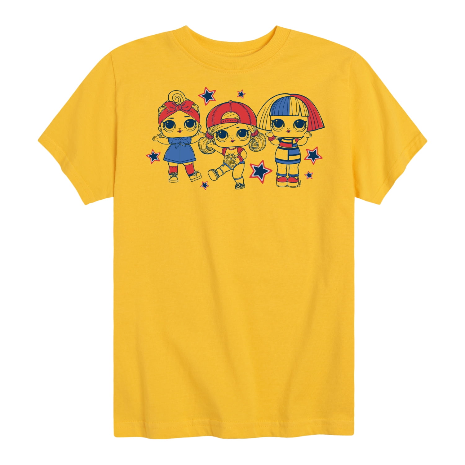 LOL Surprise! - LOL Red Blue Stars - Toddler And Youth Short Sleeve ...