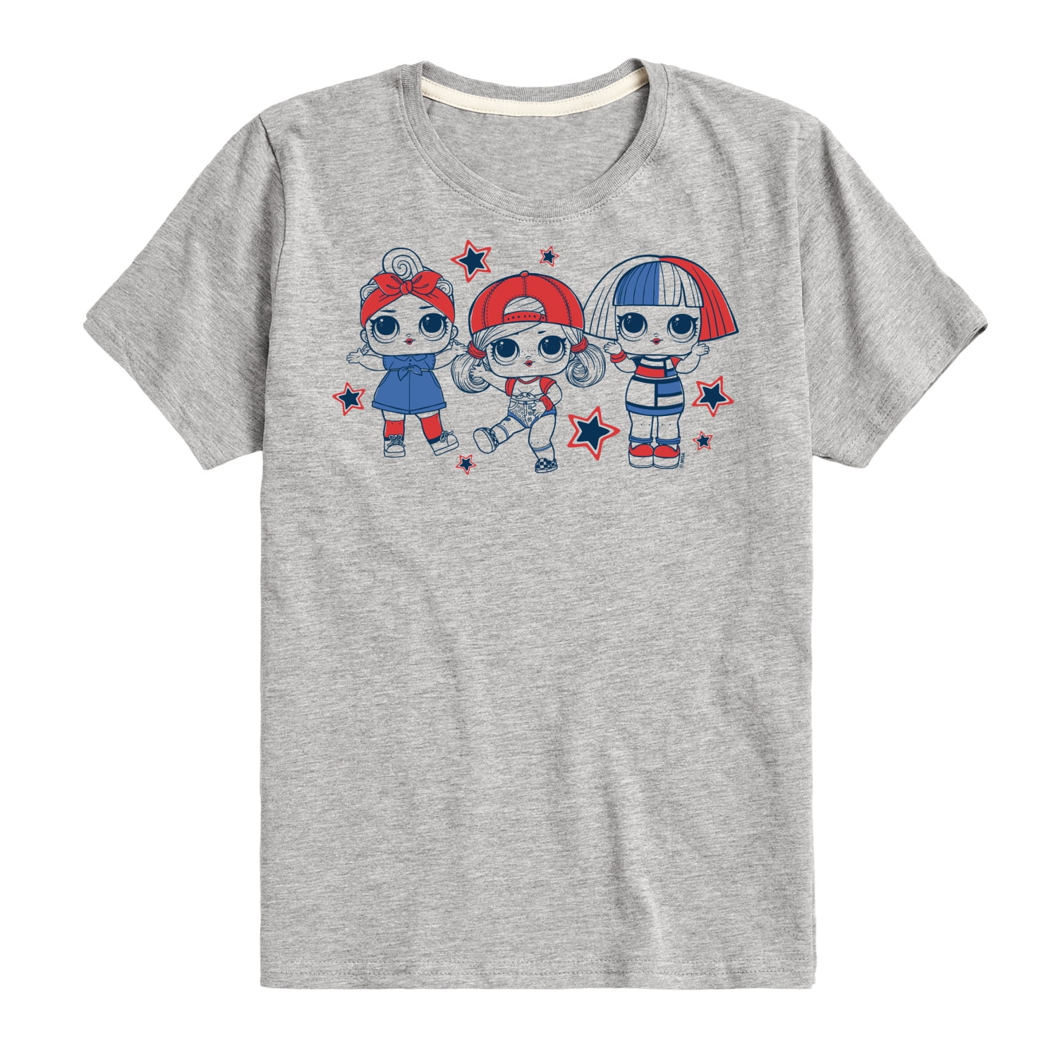 LOL Surprise! - LOL Red Blue Stars - Toddler And Youth Short Sleeve ...