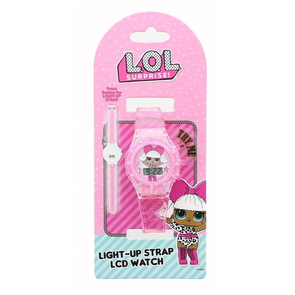 LOL Surprise Light-Up Strap LCD Watch - Walmart.com