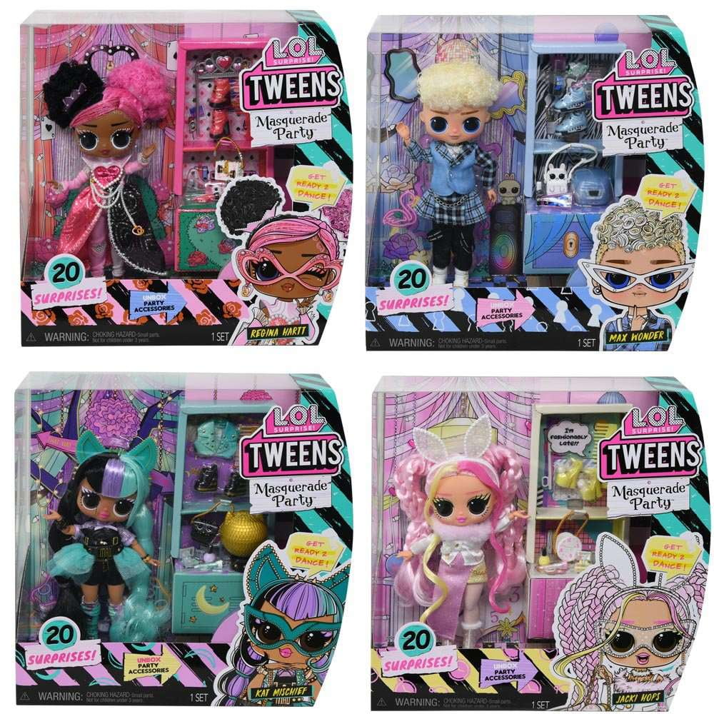 LOL Surprise Masquerade Party Regina Hart, Max Wonder, Kat Mischief ...