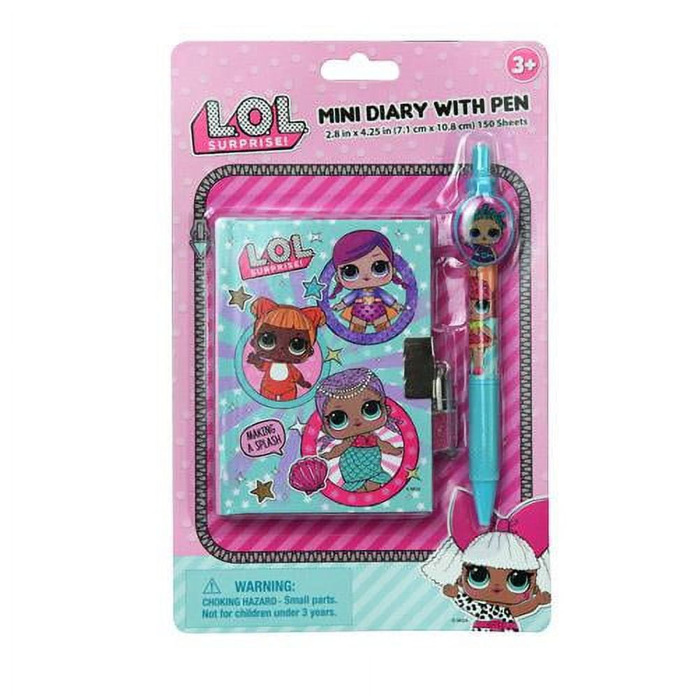 LOL Surprise Mini Diary with pen on Card - Walmart.com