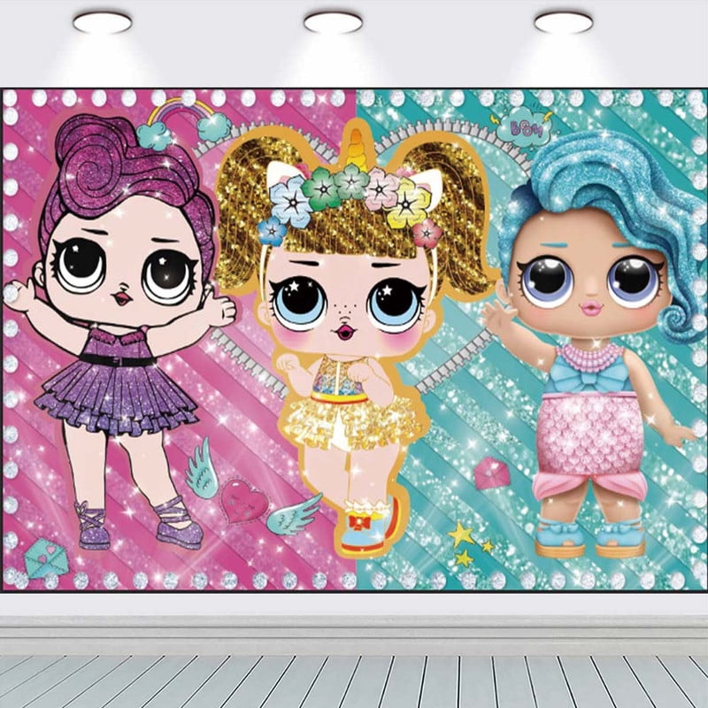 LOL Surprise Party Supplies Taspestry Post Background Backdrop Birthday ...