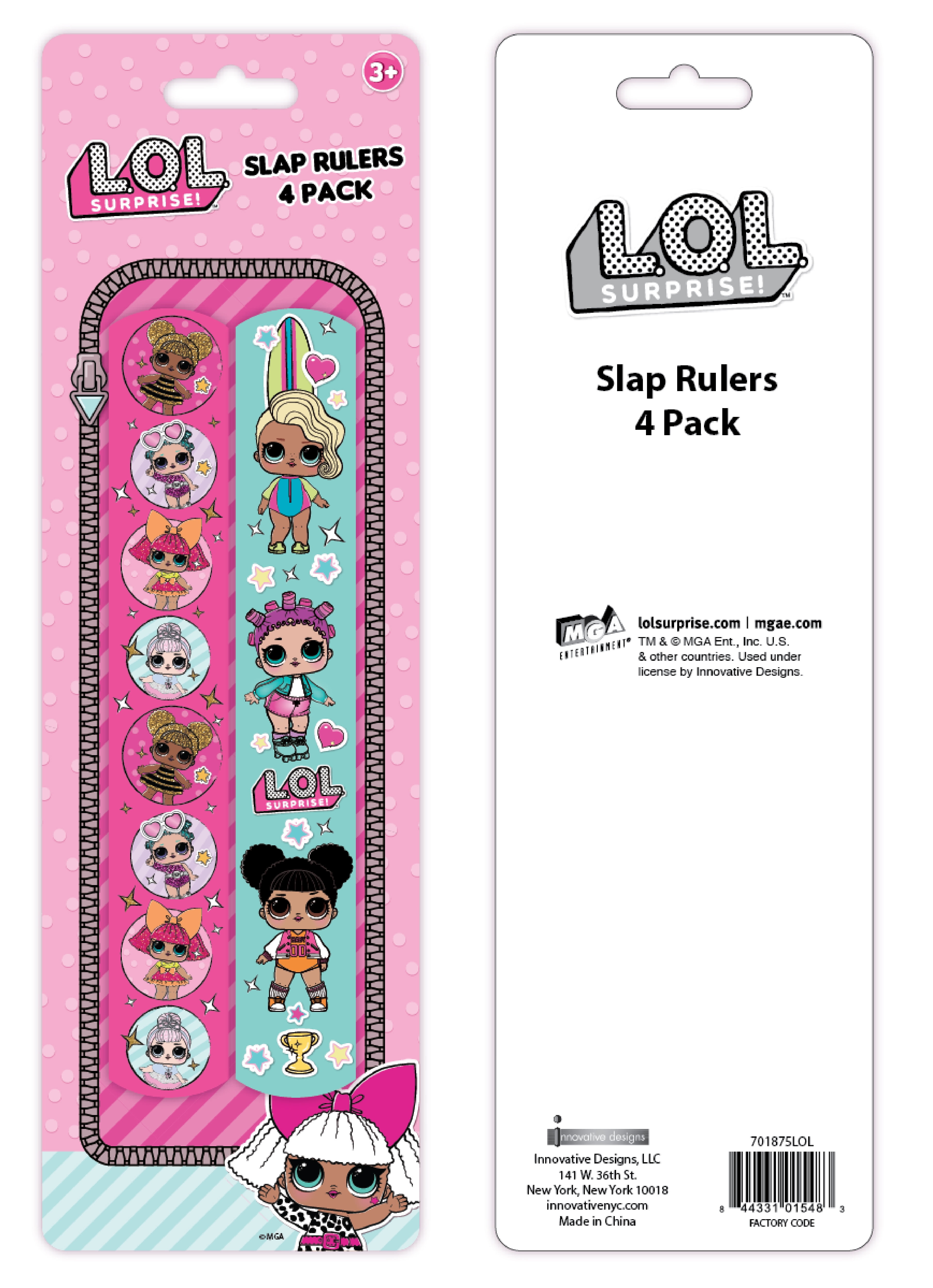 LOL Surprise! Slap Bracelet Party Favors, 4 Count - Walmart.com