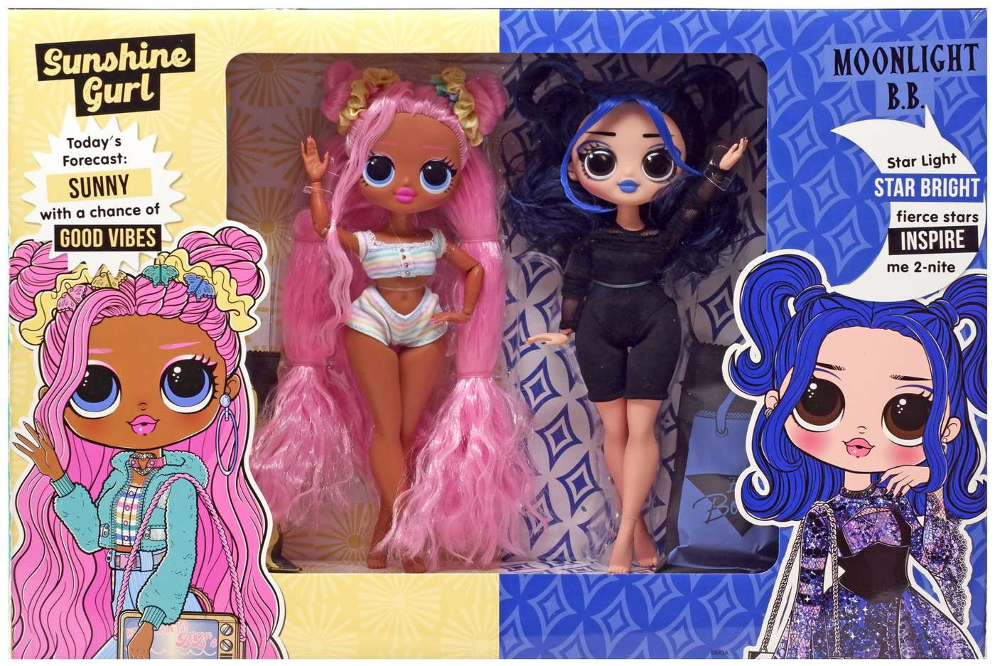 MGA Entertainment LOL Surprise Sunshine Gurl & Moonlight B.B. Dolls 2 Pack - Walmart.com