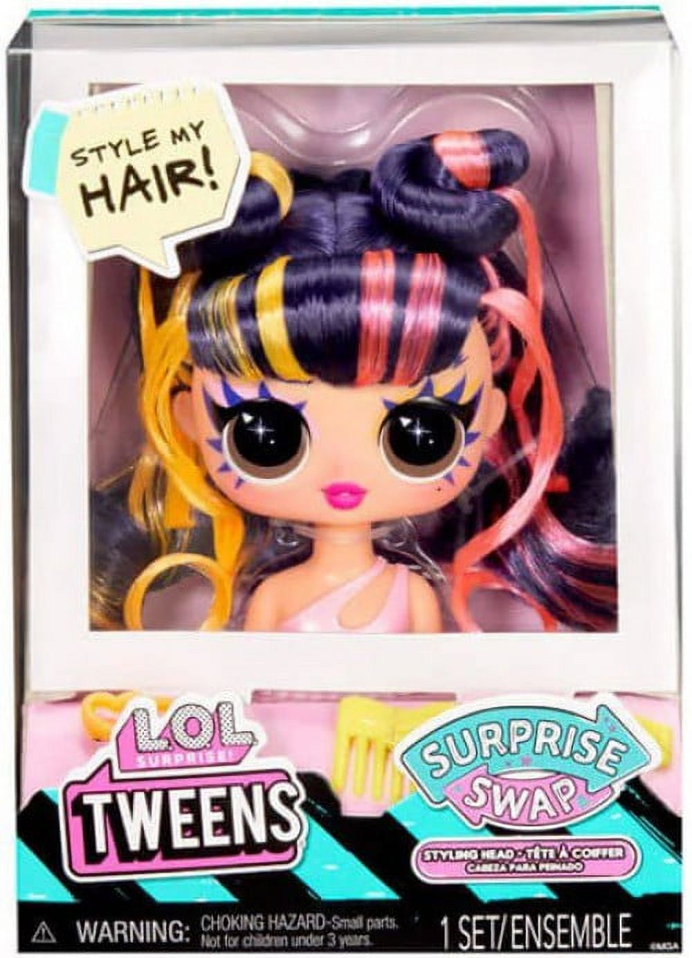 LOL Surprise Surprise SWAP Dark Blue with Yellow & Pink Hair Styling ...
