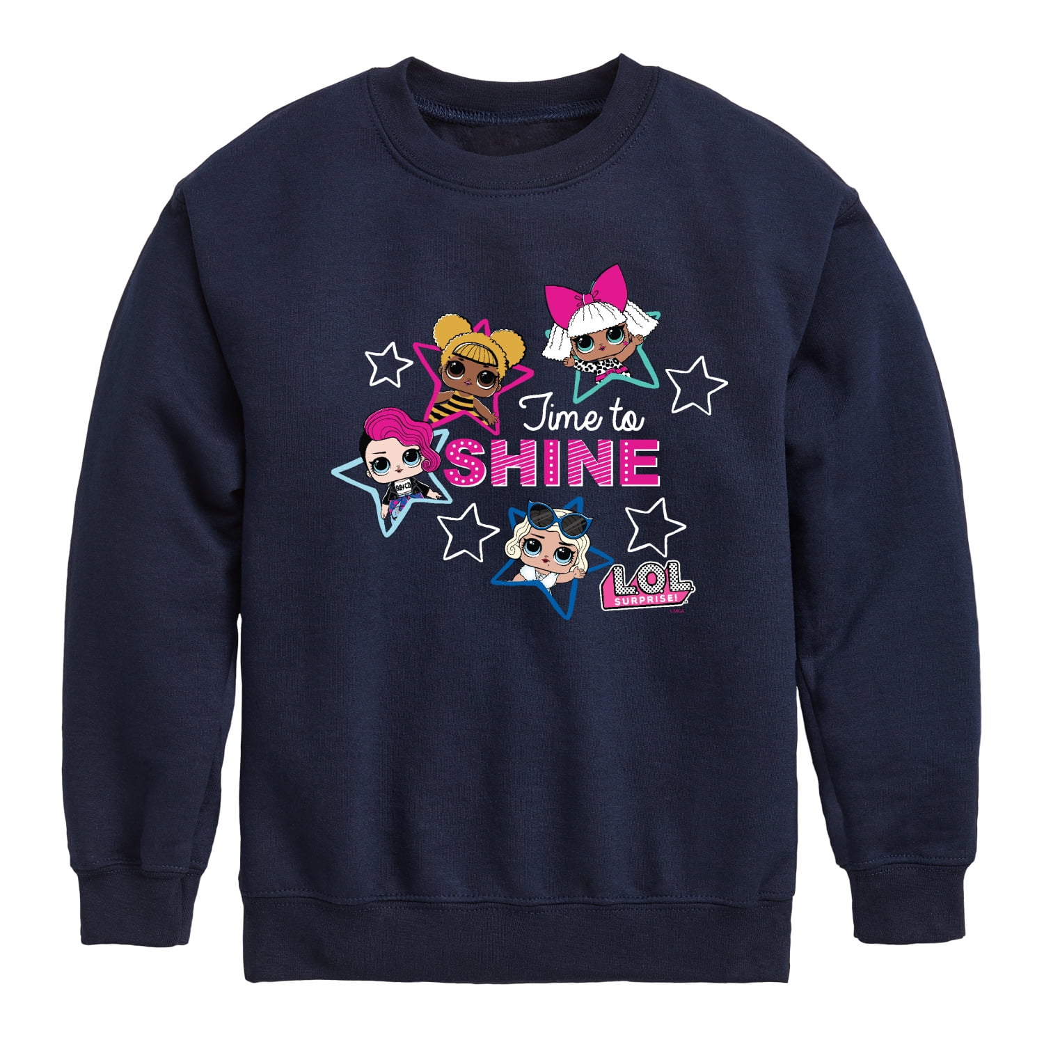 LOL Surprise! - Time To Shine - Toddler And Youth Crewneck Fleece ...