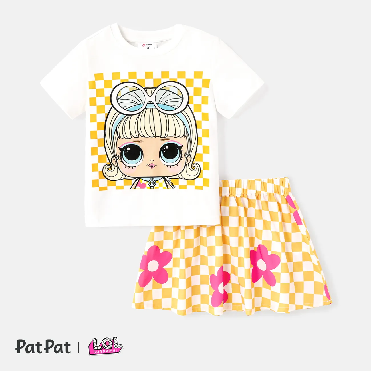 LOL Surprise Toddler Girl Skirt, Short Sleeves Girl Skirt Oufits with ...