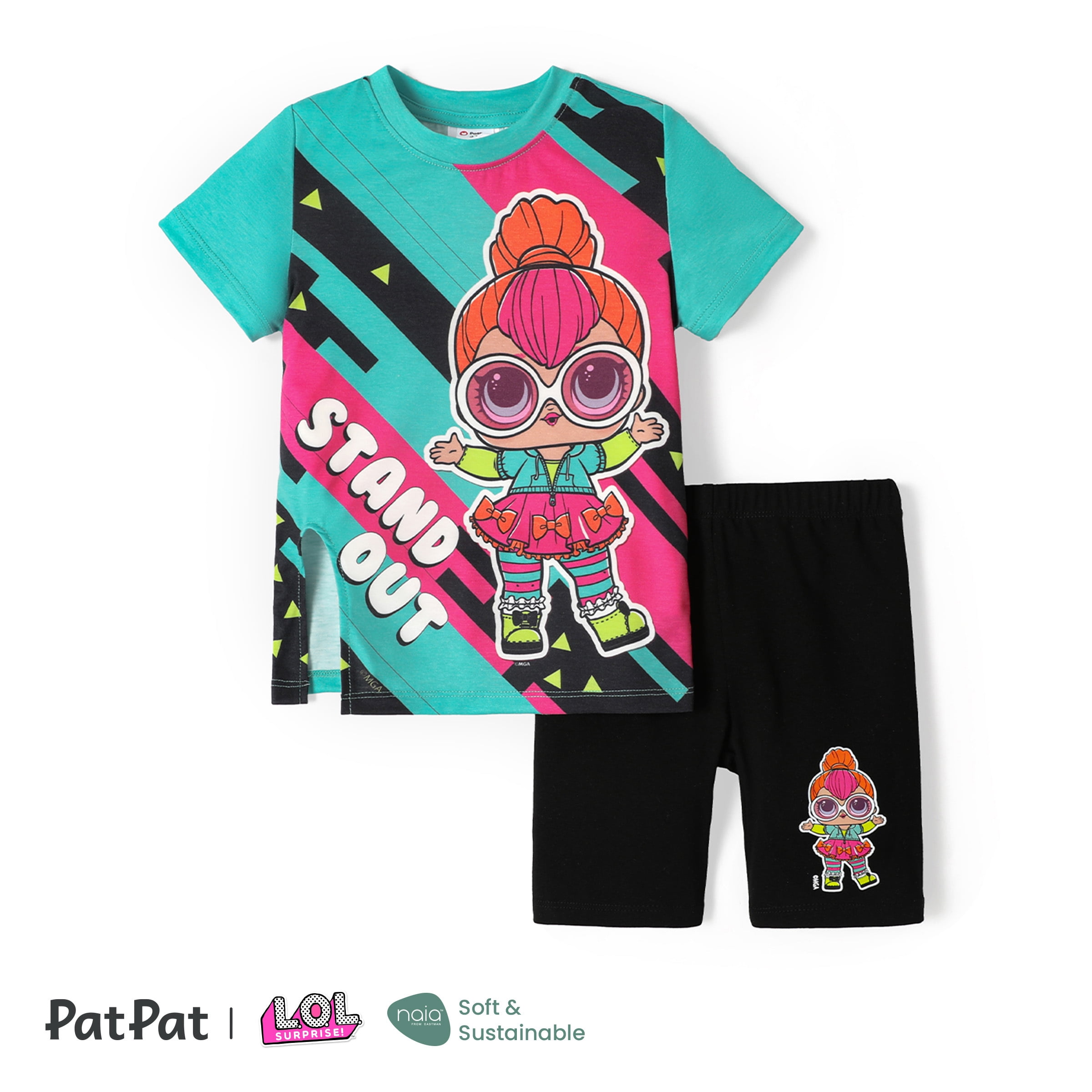 LOL Surprise! Toddler Girls Graphic Tee with Legging Pants Short ...