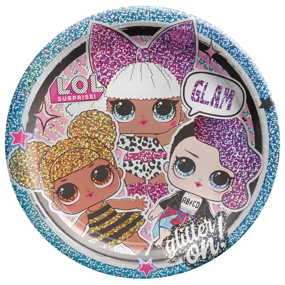 LOL Surprise! 'Together 4 Eva' Large Prismatic Paper Plates (8ct ...