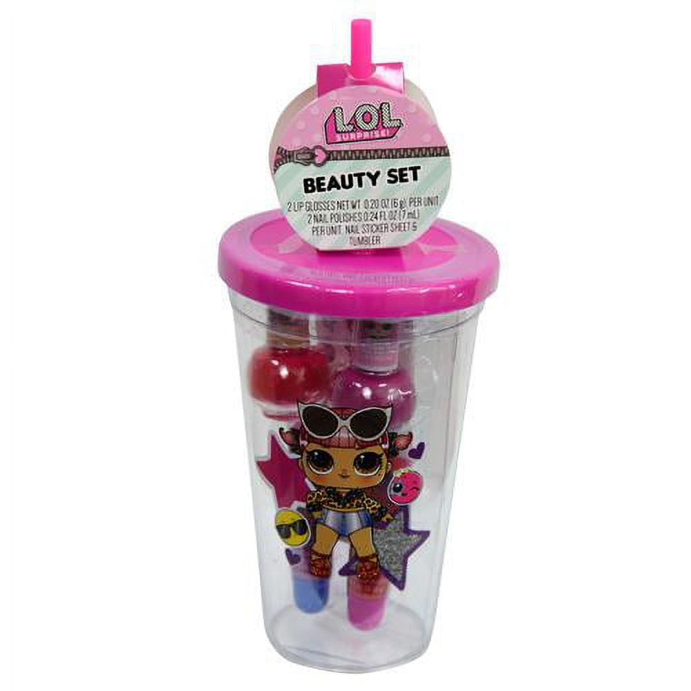 LOL Surprise Water Bottle/ Tumbler with Cosmetics L.O.L - Walmart.com