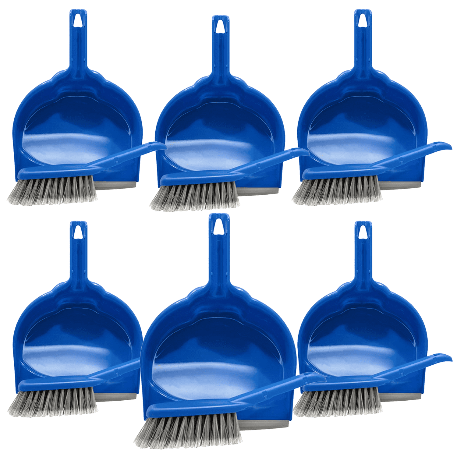 LOLA Clip-On Dust Pan & Brush Set W/ Dust Catching Rubber Lip, Easy ...