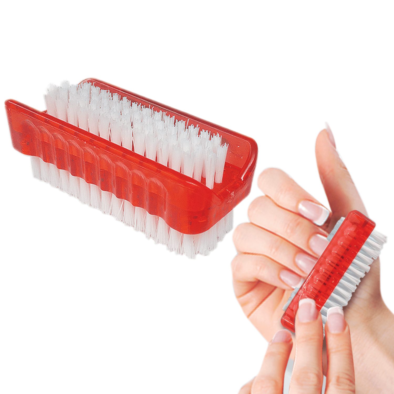 LOLA Hand & Nail Brush, Dual-Purpose, Soft Side & Stiff Side, Block ...