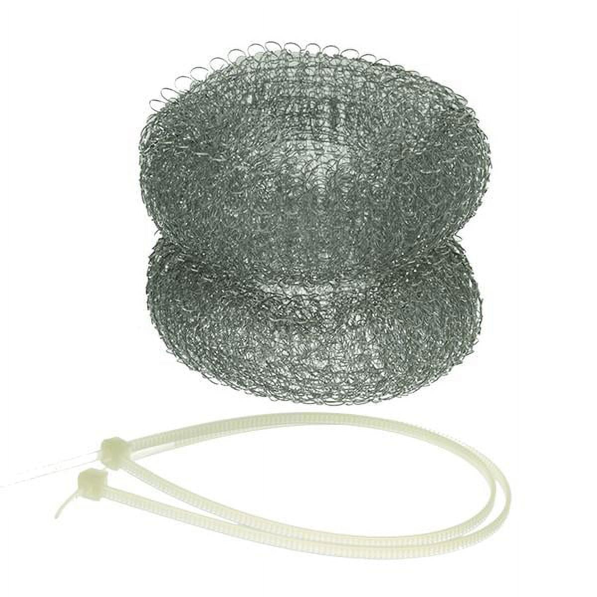 LOLA Lint Trap Wire Mesh W/ Two Zip Ties, Galvanized Steel, 12" Long ...