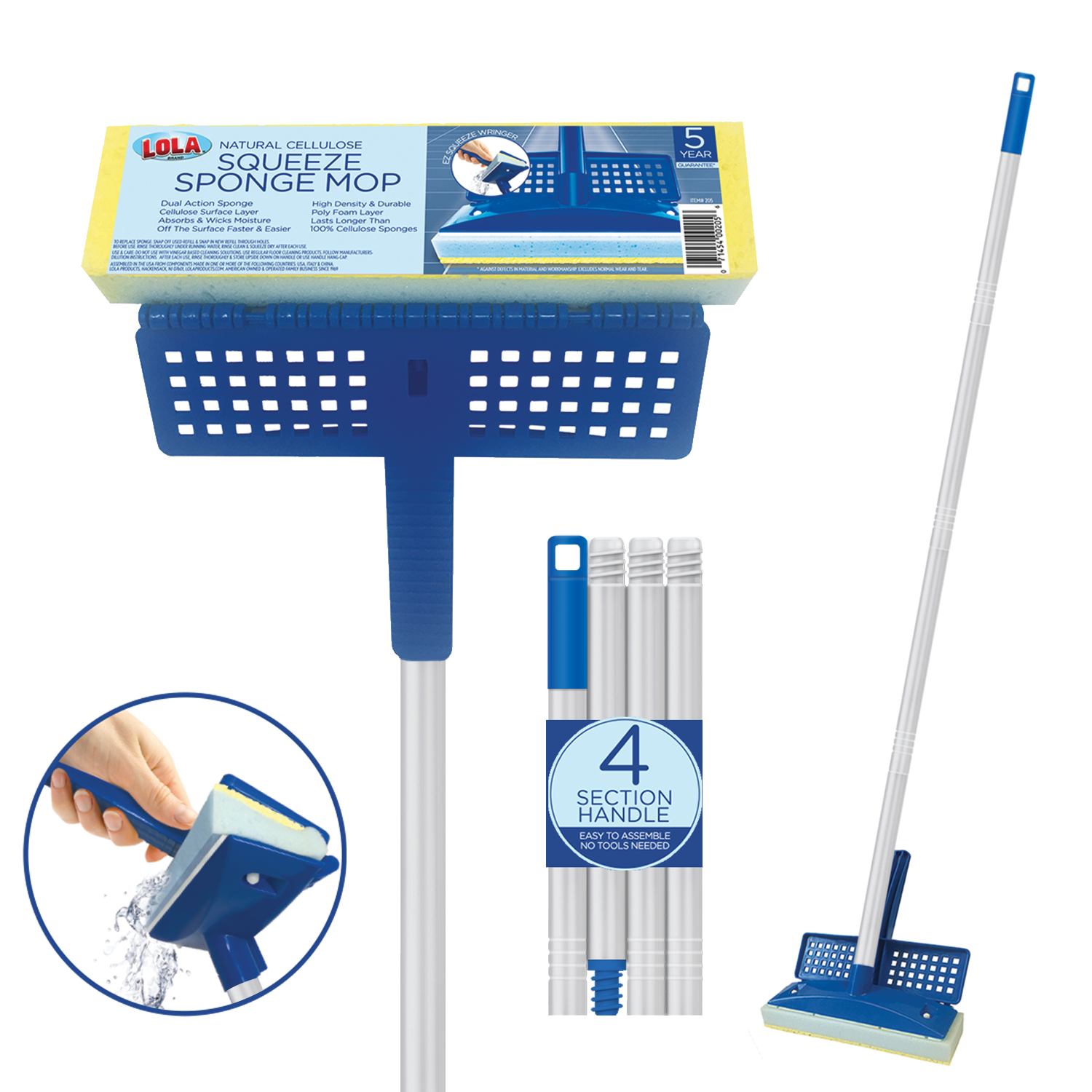 Casabella Large Cellulose Sponge Cloths, Assorted Colors, 3 ct ...