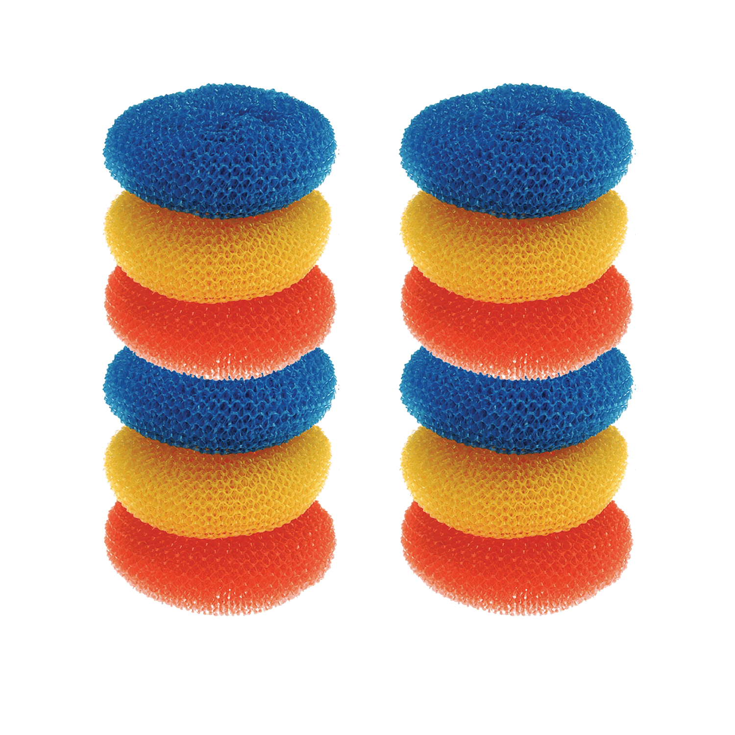 LOLA Plastic Mesh Scourers, Non-Scratch All-Purpose Cleaner Pads, Rust ...