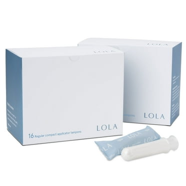LOLA Organic Cotton Tampons, Assorted Regular + Super Absorbency ...