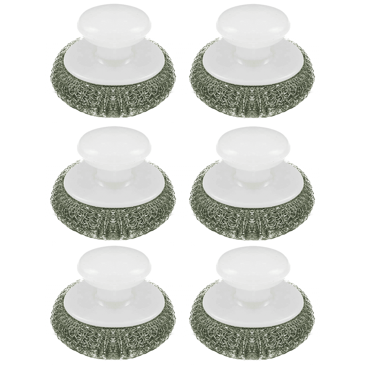 LOLA Wire Mesh Scourer W/ Comfort Hand Saver Knob, Galvanized Steel - 1 ...