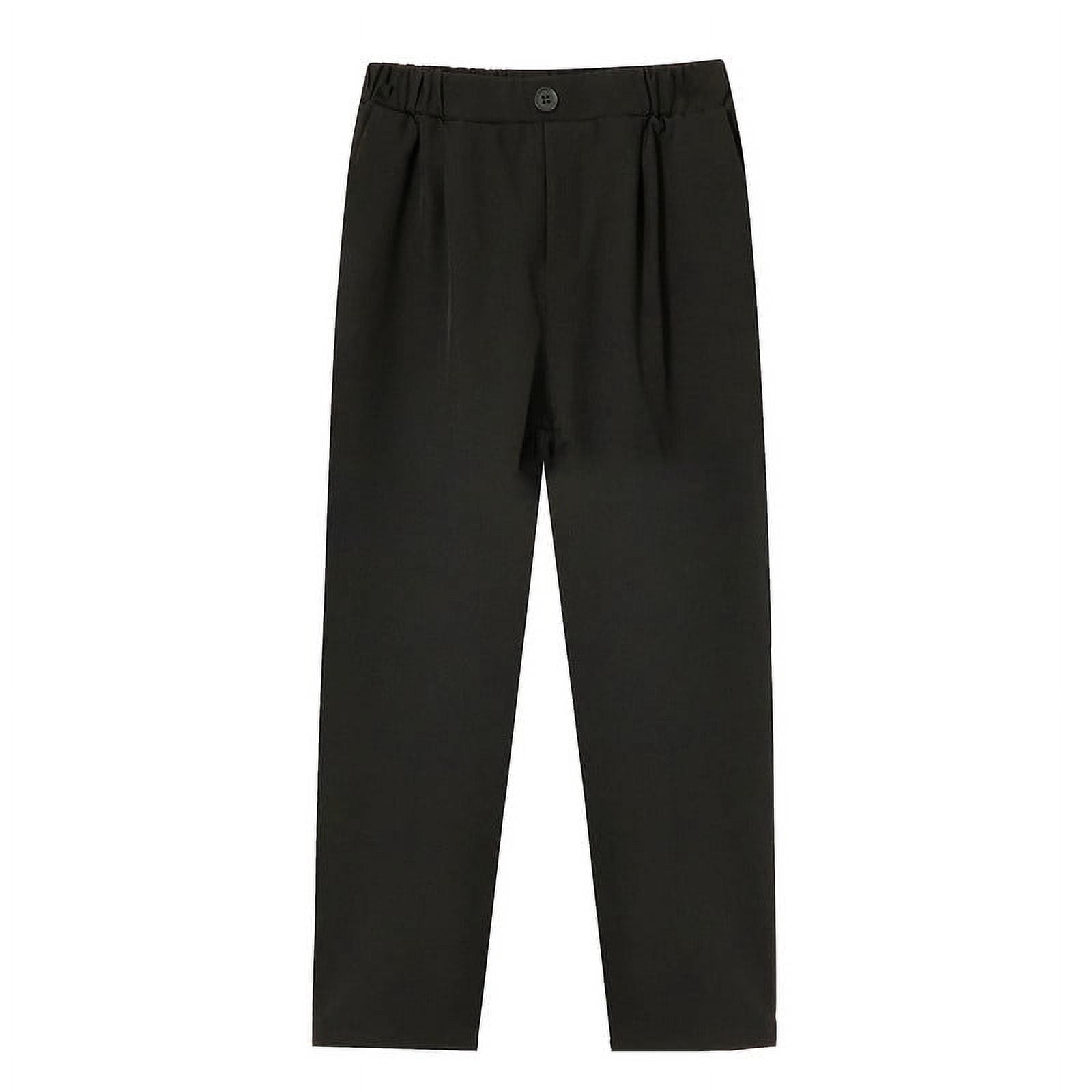 LOLANTA Boys Dress Pants School Uniform Pants Kids Relax Fit Trousers ...
