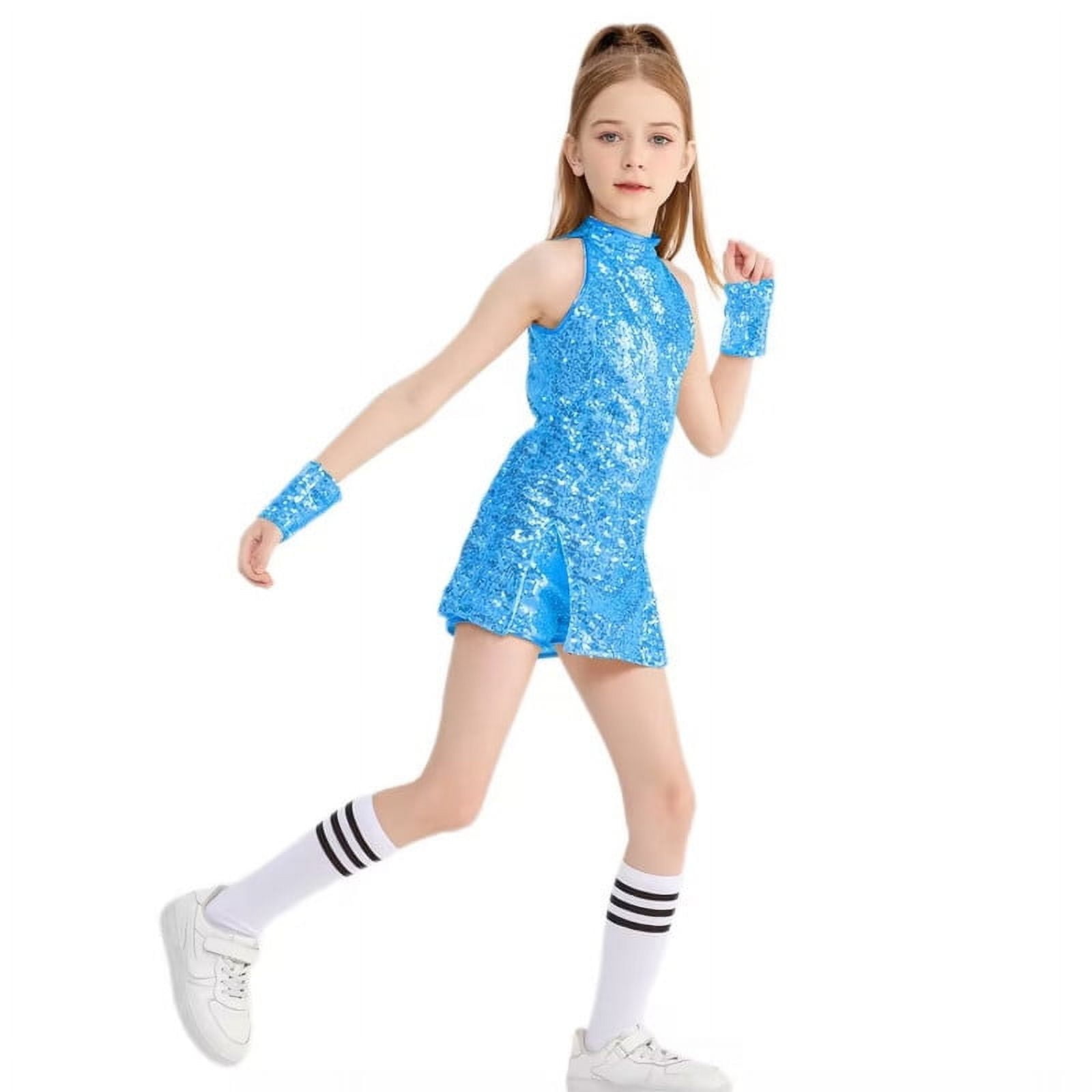 LOLANTA Girls Sequins Dance Clothes Dress Sparkle Hip Hop Jazz Dance ...