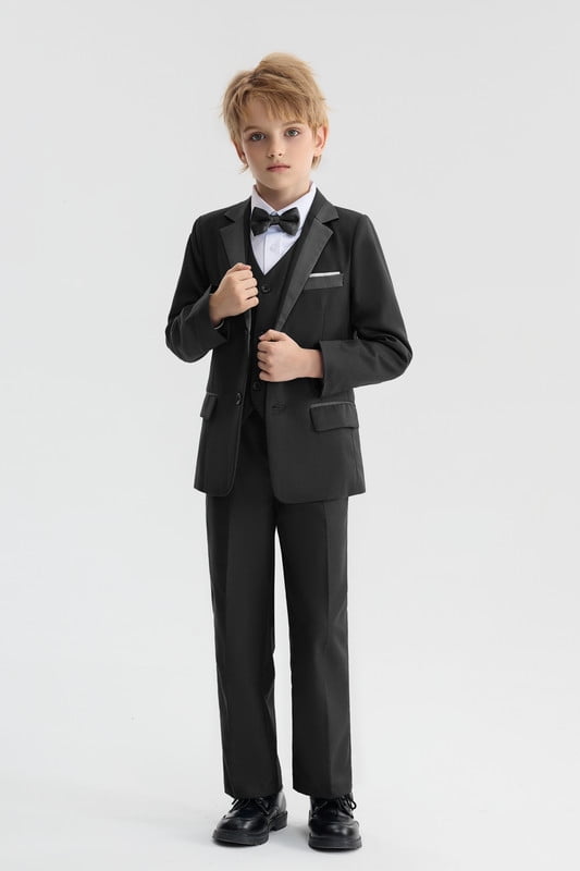 Lolanta Kids Tuxedo Suit, 5 Piece Set, Formal Wear for Boys, Cotton ...
