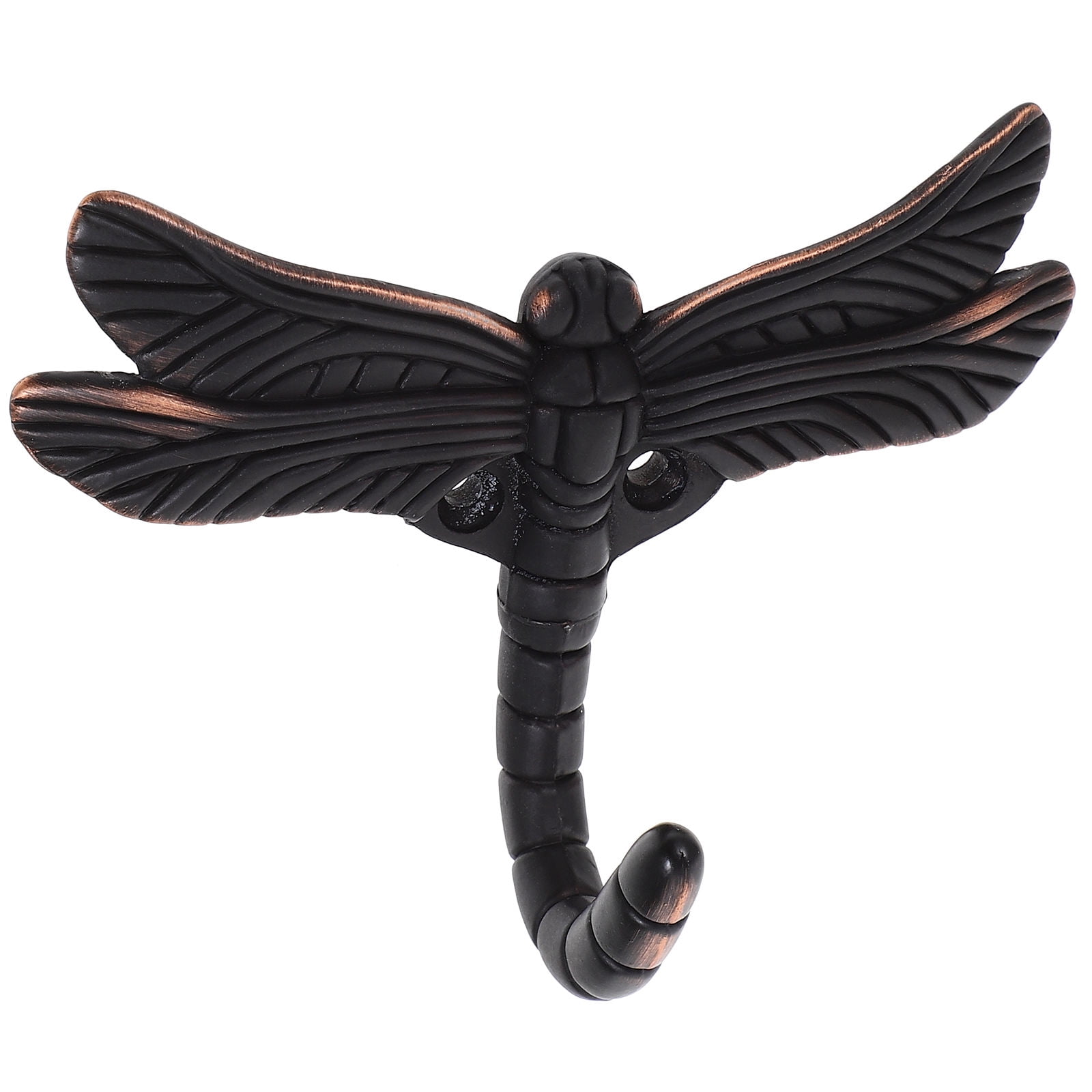 LOLIPPYY 1 Piece Decorative Wall Hook Dark Brown In Dragonfly Shape For ...